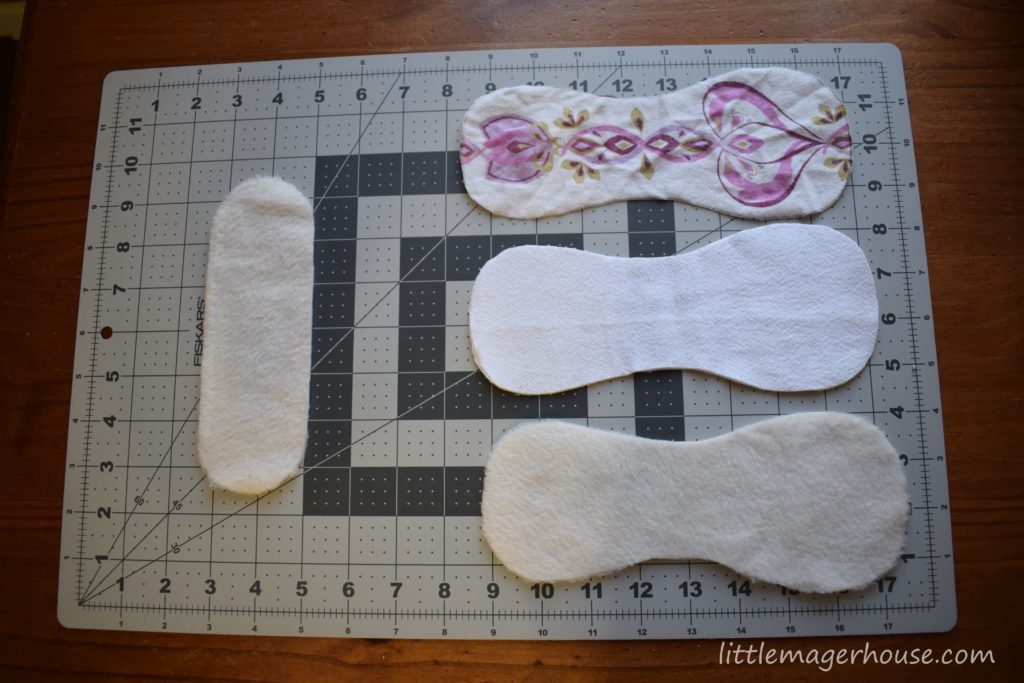 Sew Cloth Pads Tutorial - DIY Reusable Menstrual Pads - Little Mager House