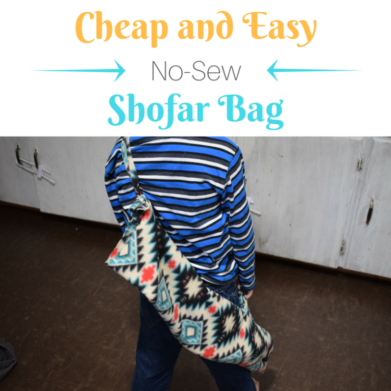DIY Shofar Bag - Easy No-Sew - Little Mager House