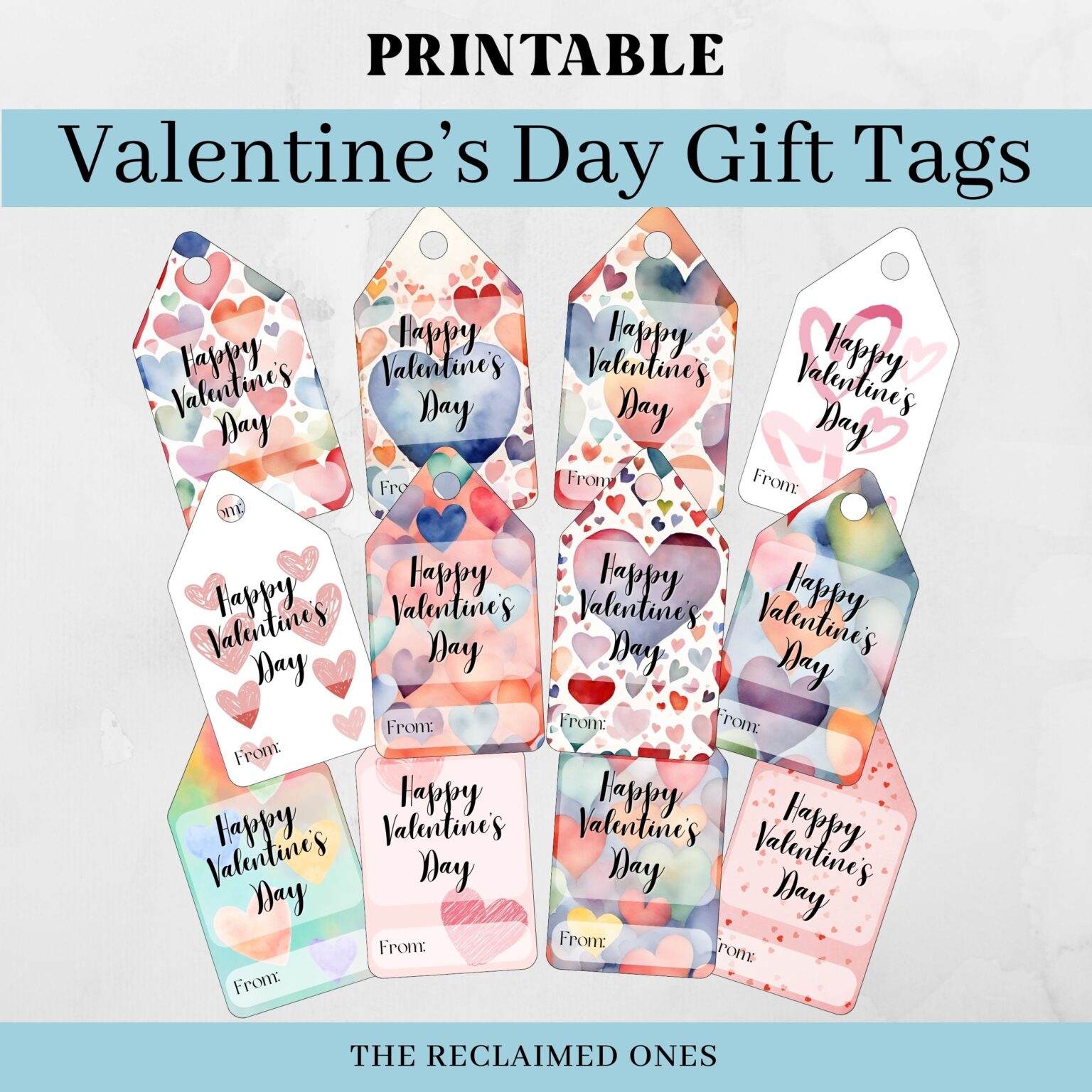 Free Printable Valentine's Tags For Kids or Adults - Little Mager House